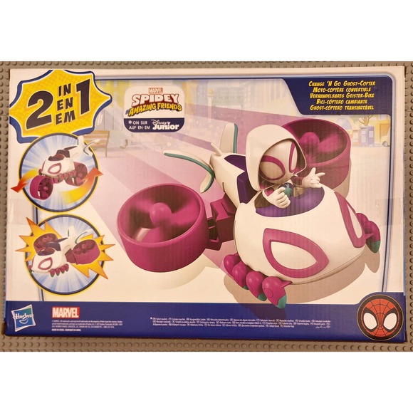 Marvel | Toys | Spidey And His Amazing Friends Ghost Spider Copter ...